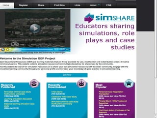 Simulations and Open Educational Resourcess | PPT