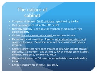 Pm and cabinet | PPT