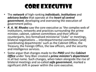 Pm and cabinet key concepts | PPTX