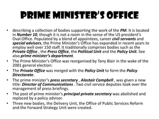 Pm and cabinet key concepts | PPTX