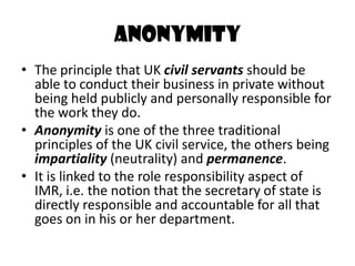 Pm and cabinet key concepts | PPTX