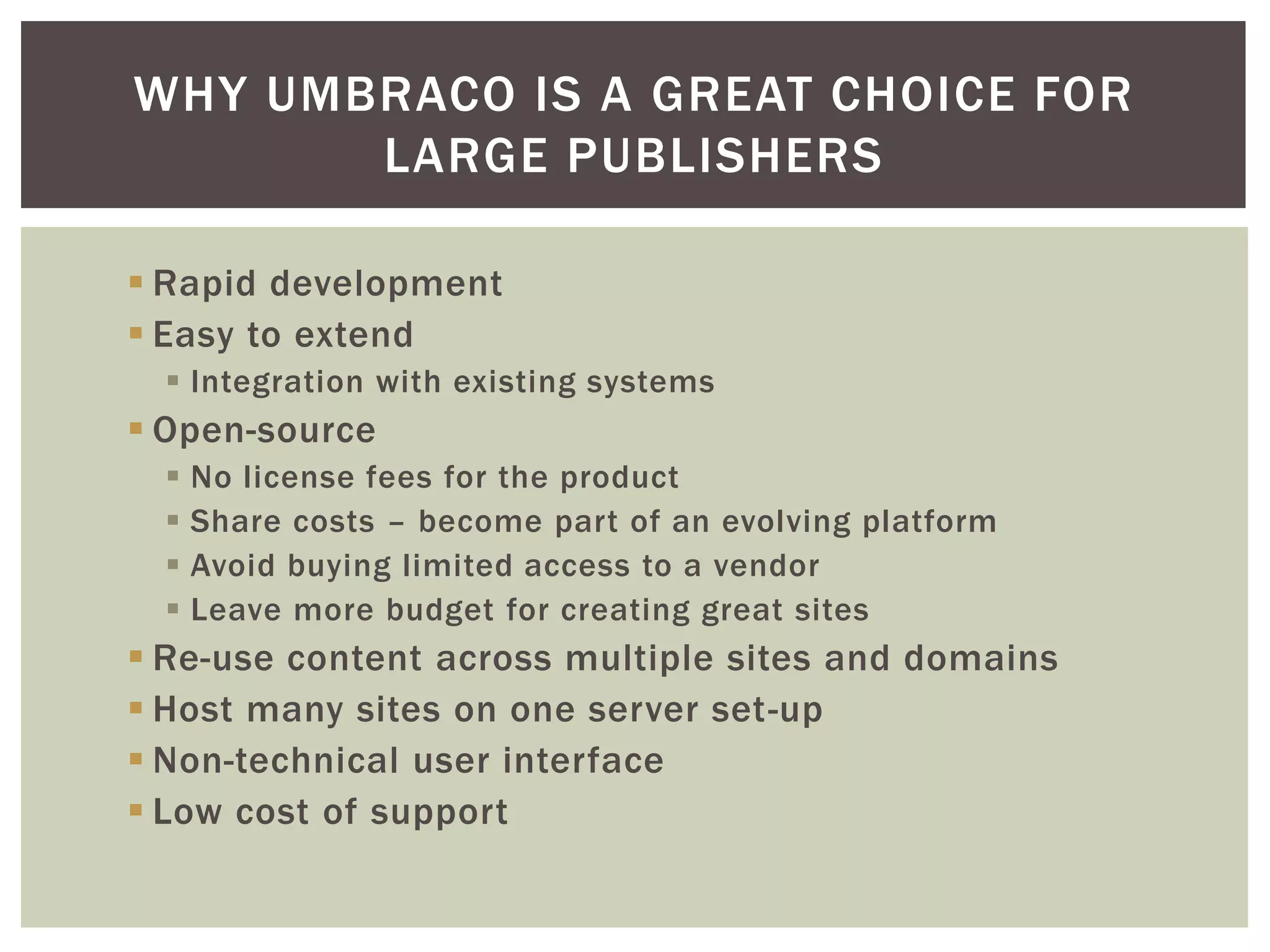 Large scale, cloud computing and scalability with Umbraco | PPT