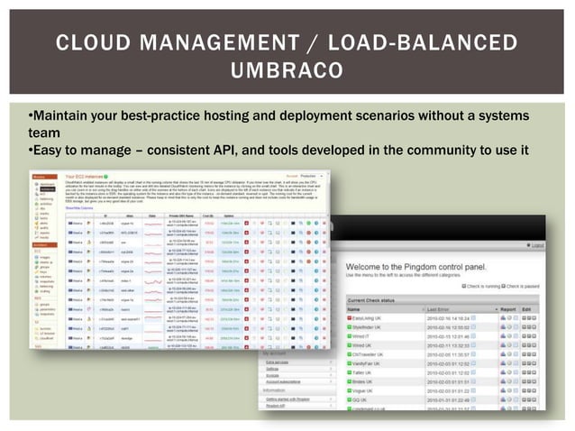 Large scale, cloud computing and scalability with Umbraco | PPT