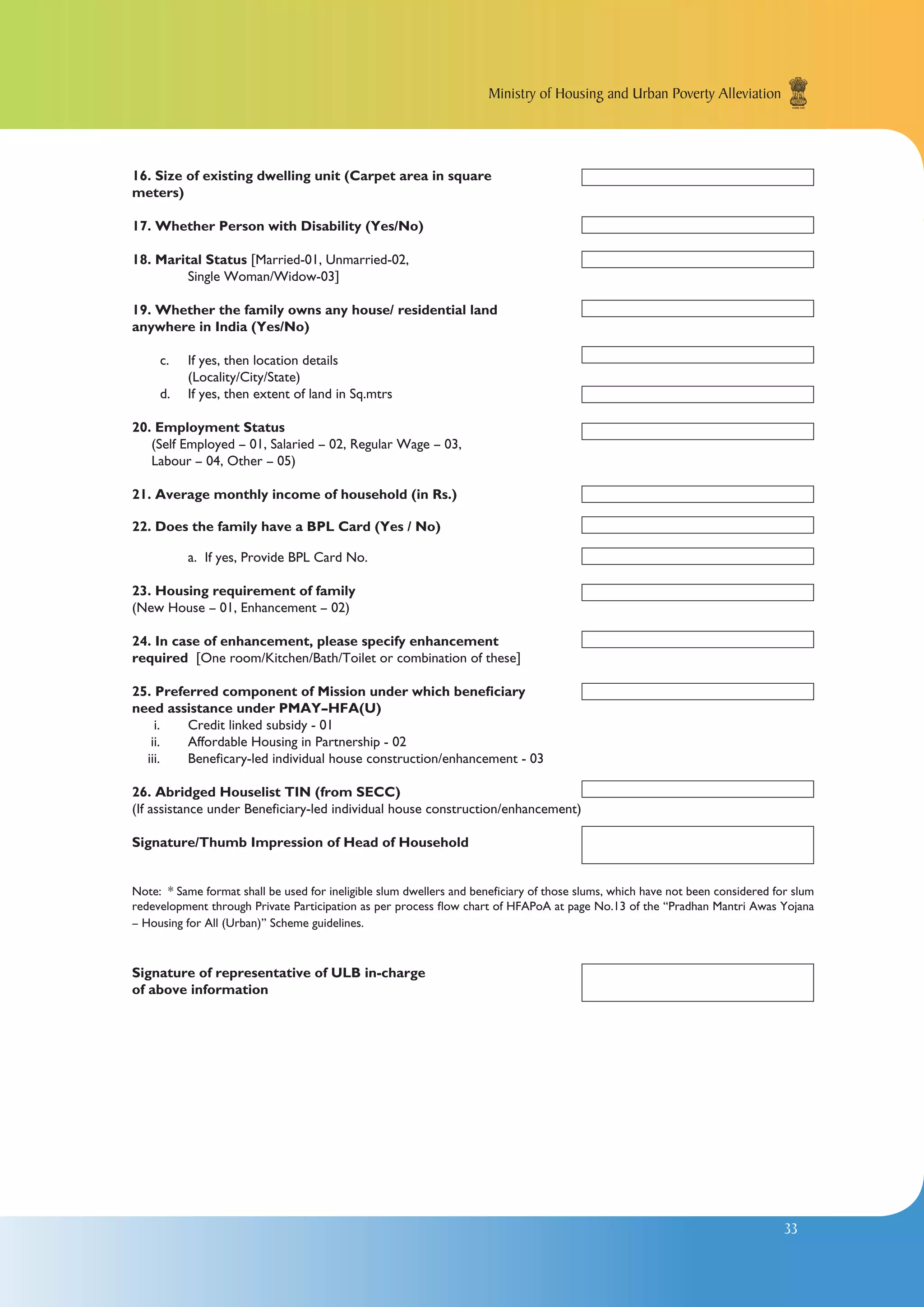 Pradhan Mantri Awas Yojana | PDF