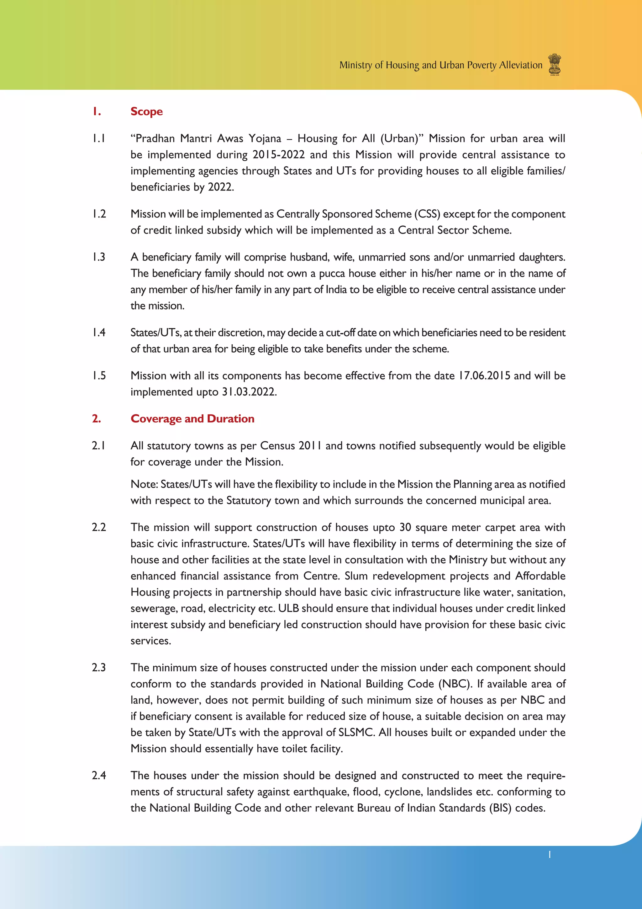 Pradhan Mantri Awas Yojana | PDF