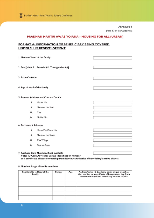 Pradhan Mantri Awas Yojana | PDF | Government Support and Welfare ...