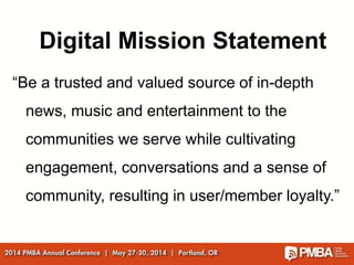 Investing in Digital - Deciding What Makes Sense - PMBA presentation | PPT
