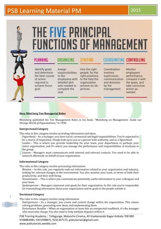 Principles of Management Basics | PDF