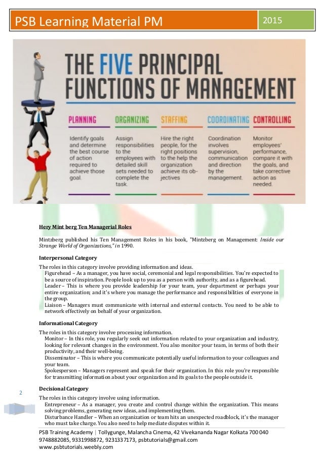 Principles of Management Basics