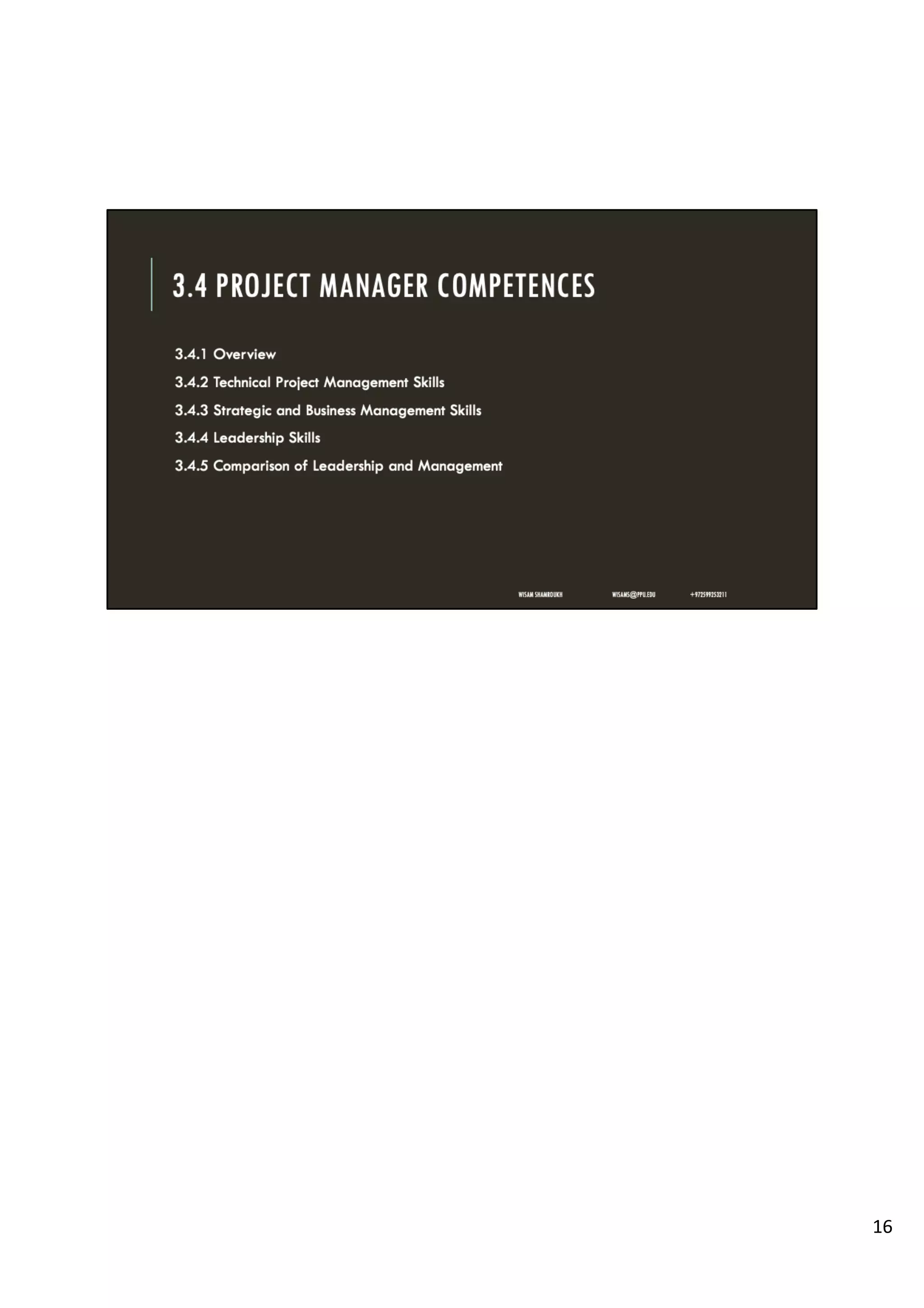 Pmbok 03 the role of the project manager | PDF