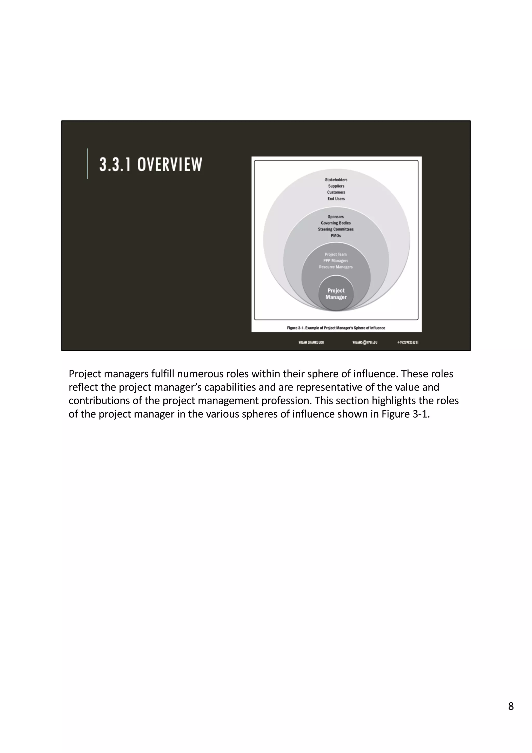 Pmbok 03 the role of the project manager | PDF