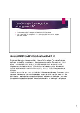 Pmbok 04 project integration management | PDF