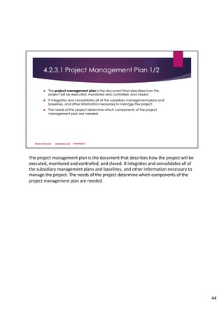 Pmbok 04 project integration management | PDF