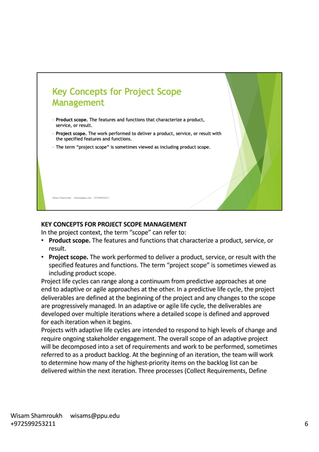 Pmbok 05 project scope management | PDF | Business | Business and Finance
