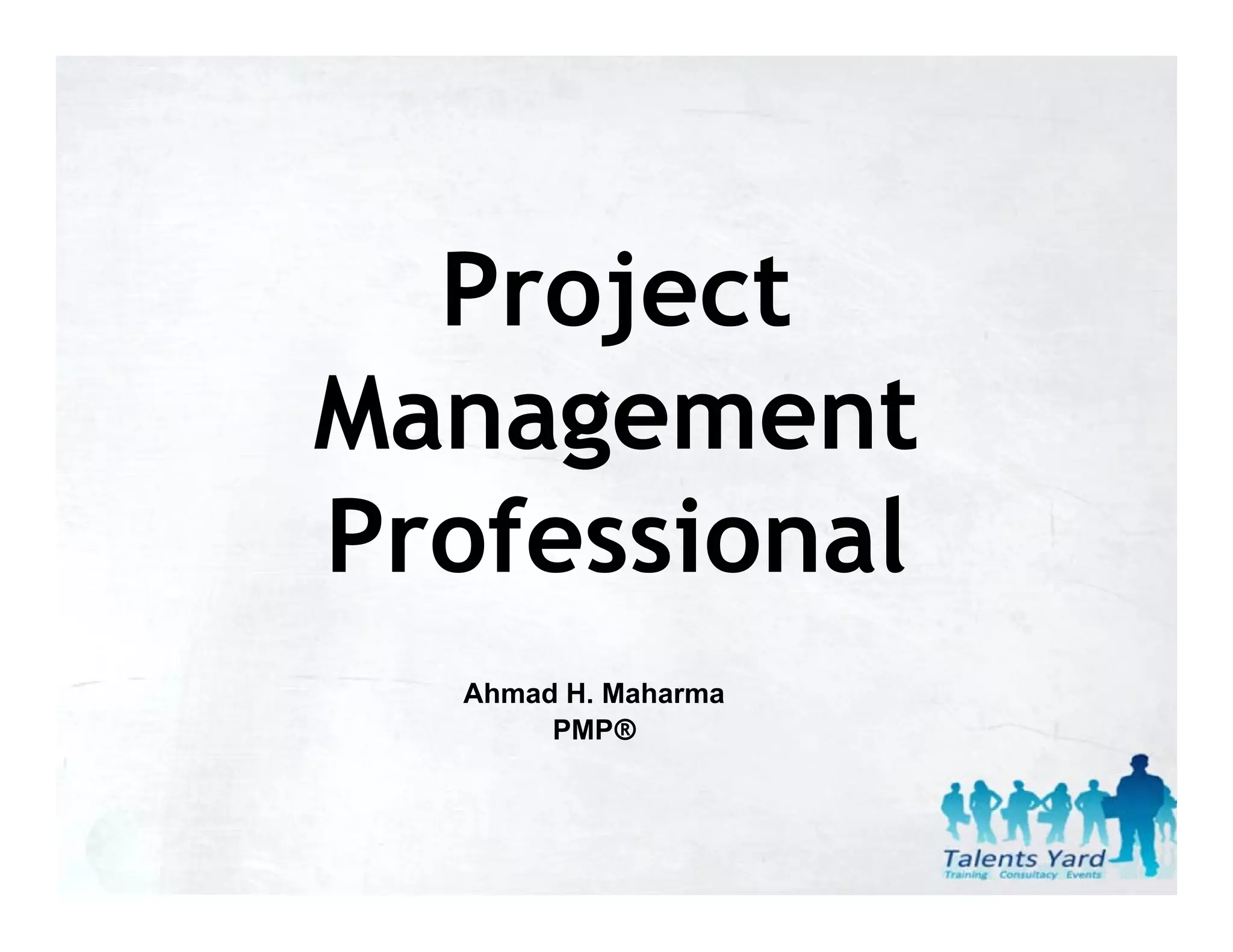 Pmbok 4th edition chapter 1 - Introduction to Project Management | PPT