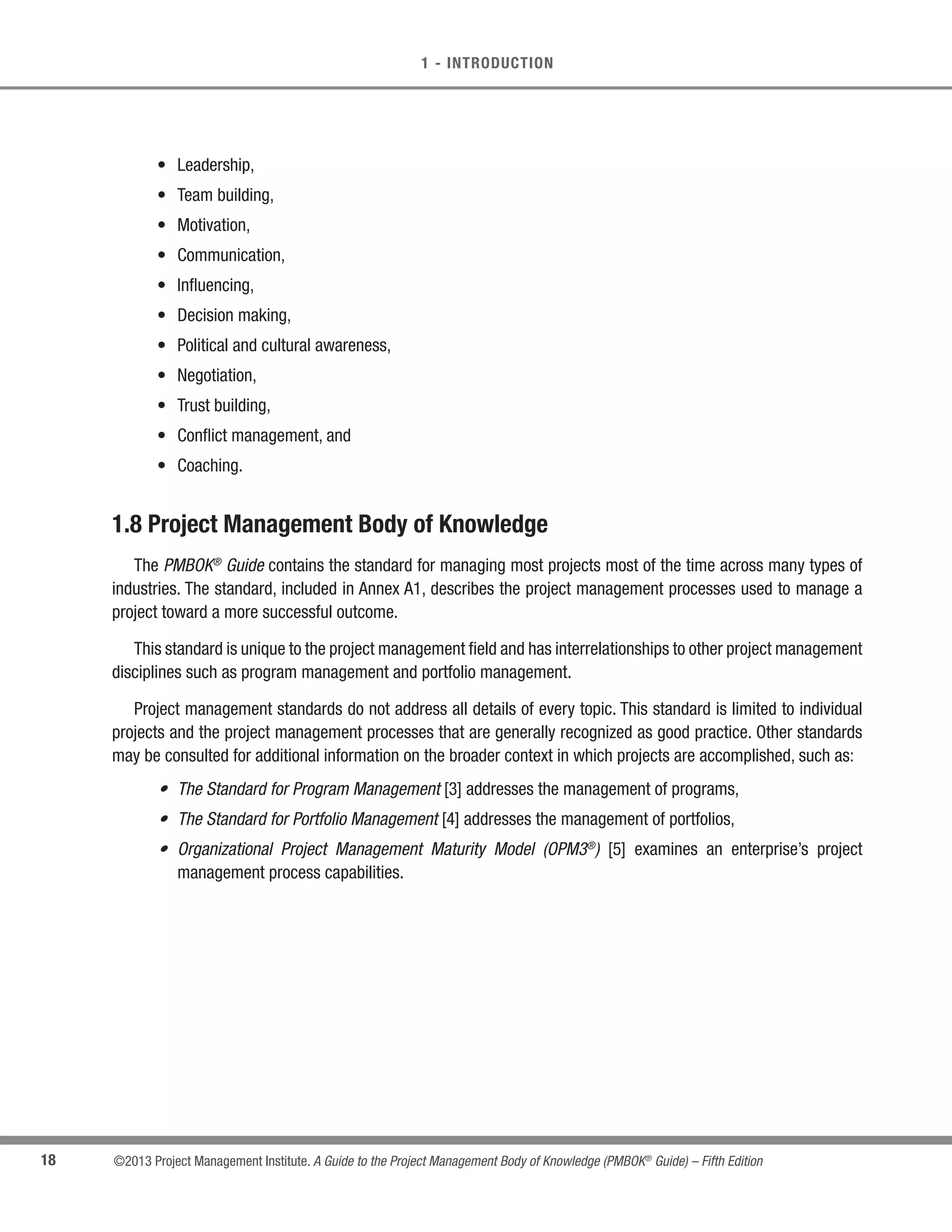 (PMBOK® Guide) – Fifth Edition | PDF