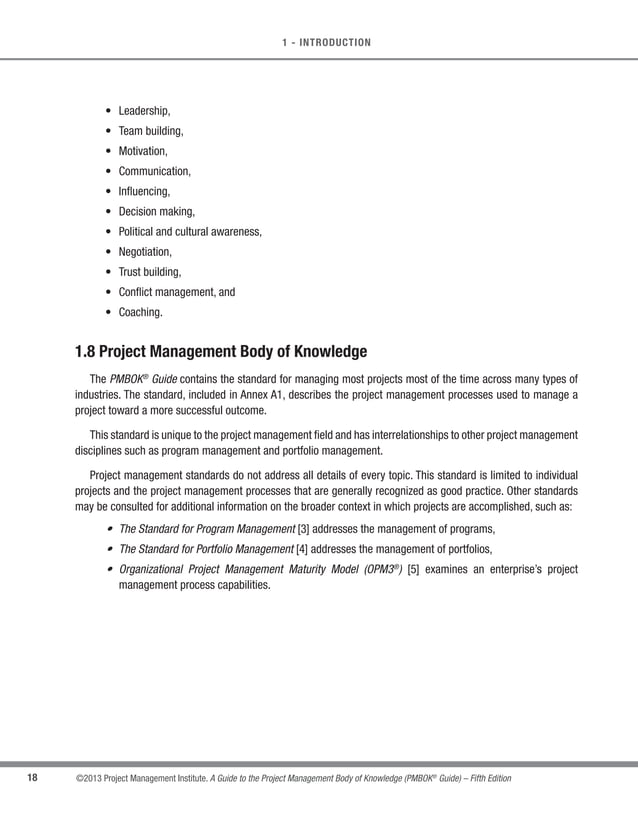 (PMBOK® Guide) – Fifth Edition | PDF