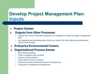 PMBOK 5th Planning Process Group Part One | PDF