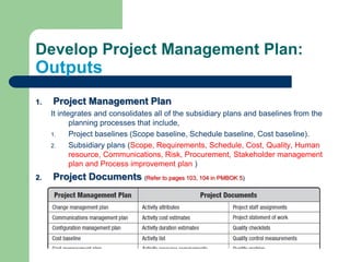 PMBOK 5th Planning Process Group Part One | PPT