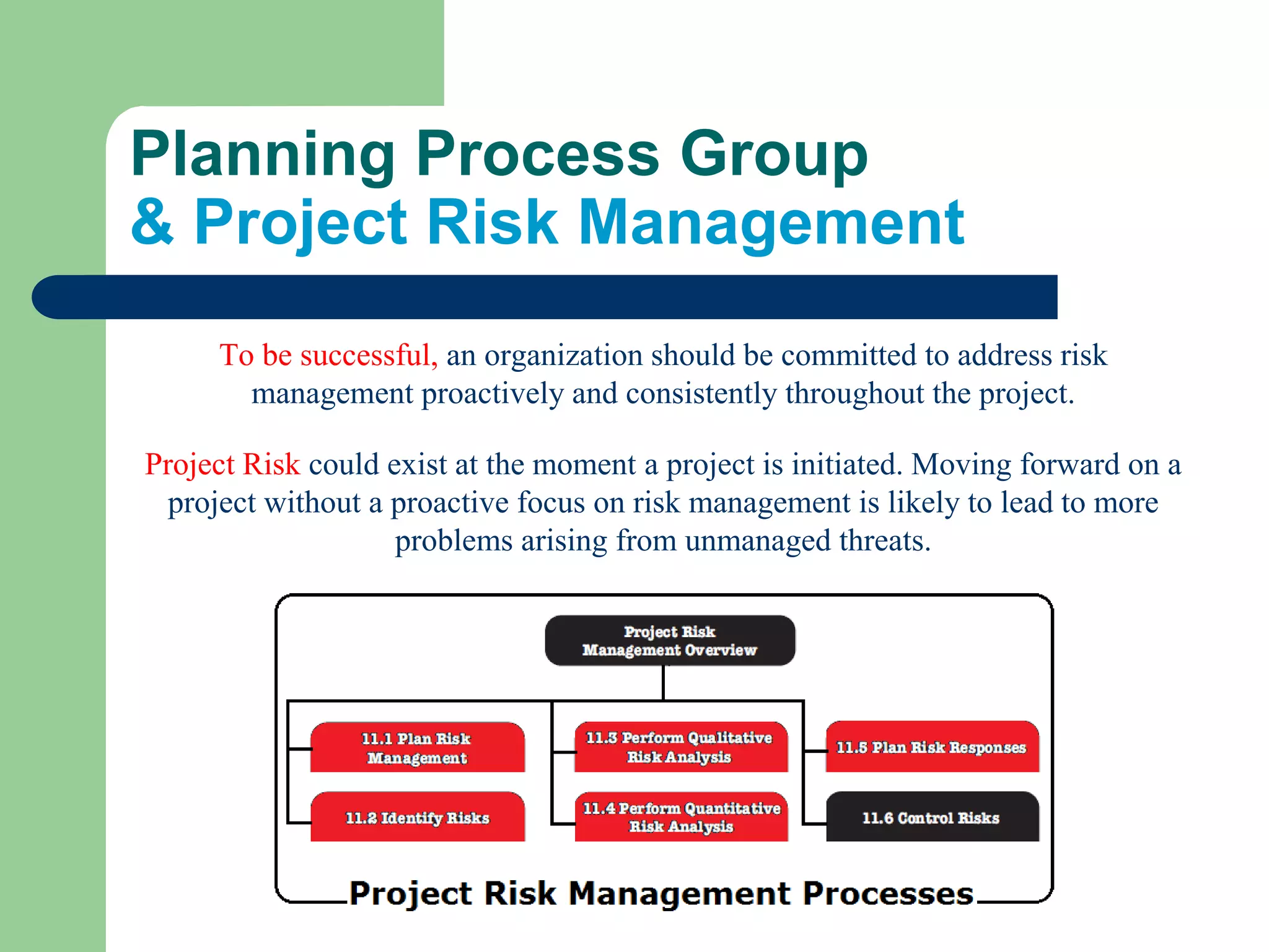 Pmbok 5th planning process group part four _ Project Risk Management | PDF | Business Accounting ...