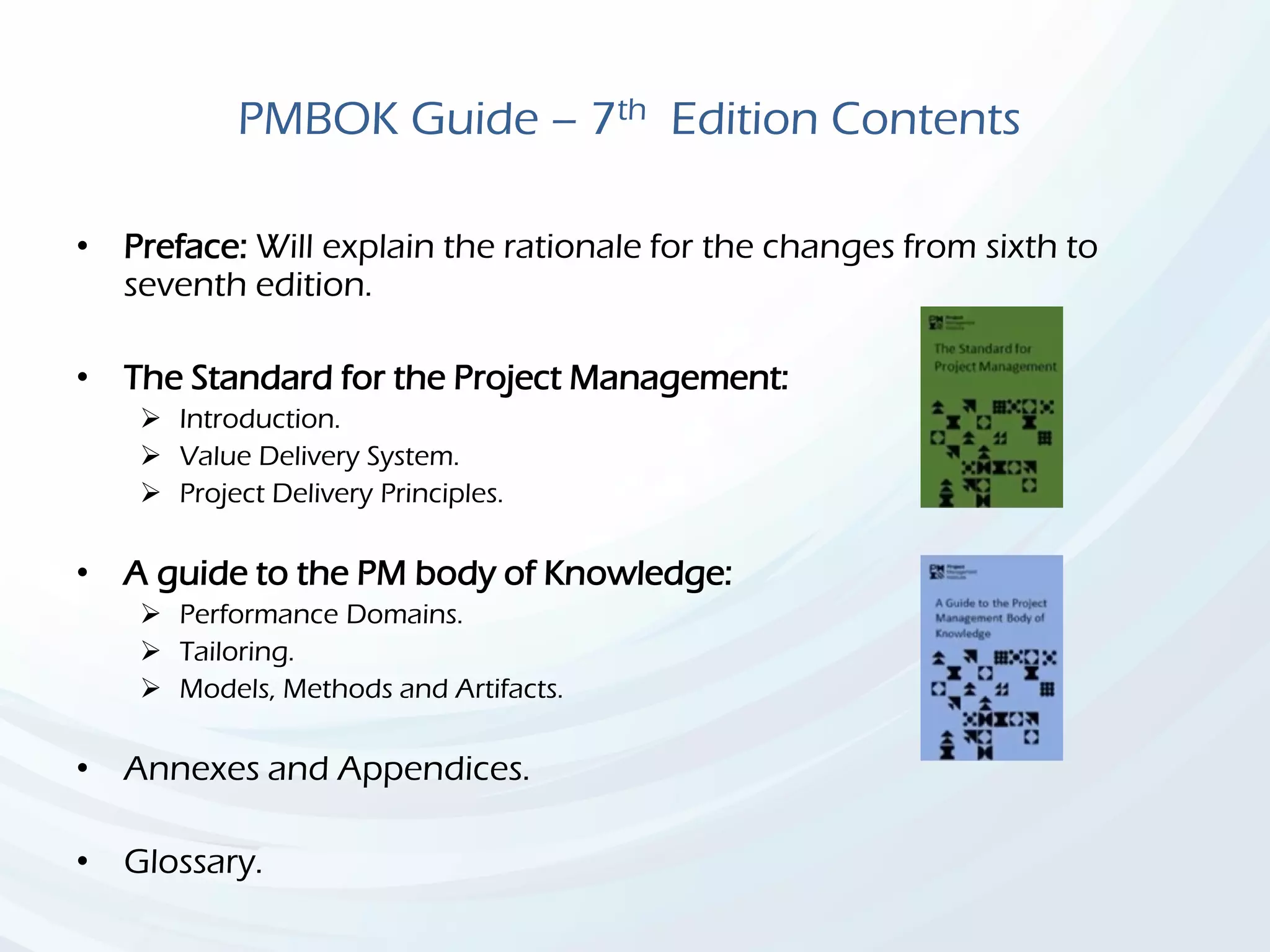 PMBOK 7th Edition What is Changing? | PDF
