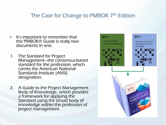 PMBOK 7th Edition What is Changing? | PDF | Business | Business and Finance