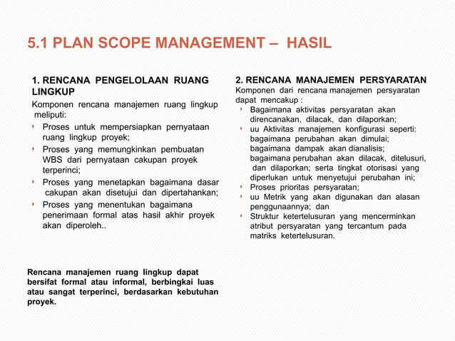 PMBOK Chapter 5.pptx Project Scope Management | PPTX
