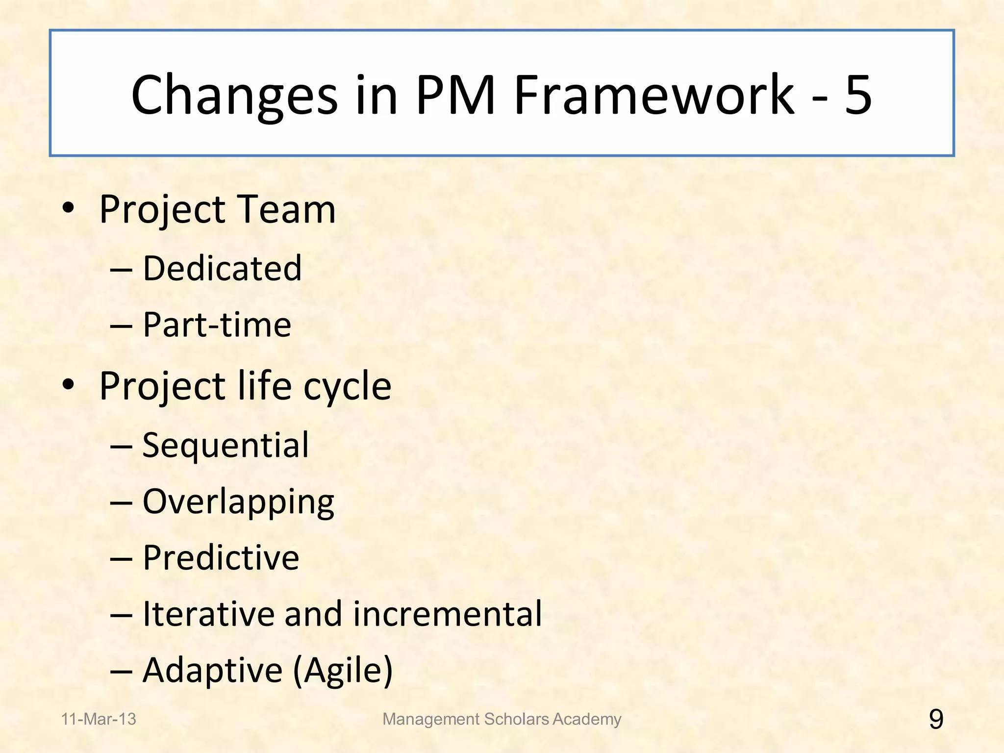 PMBoK guide - changes in 5th edition | PPT