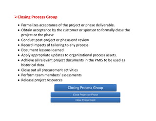 Undestand PMBok 5th, Section 3 | PDF