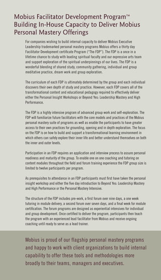 Personal Mastery Brochure | PDF
