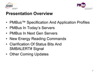 PMBus Specification Rev 1.2 Presentation 20100228.pdf
