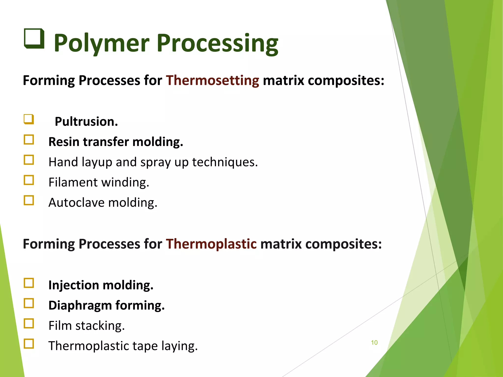 Polymer Matrix Composites (PMC) Manufacturing and application | PPT