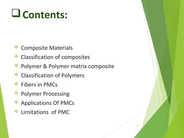 Polymer Matrix Composites (PMC) Manufacturing and application | PPT