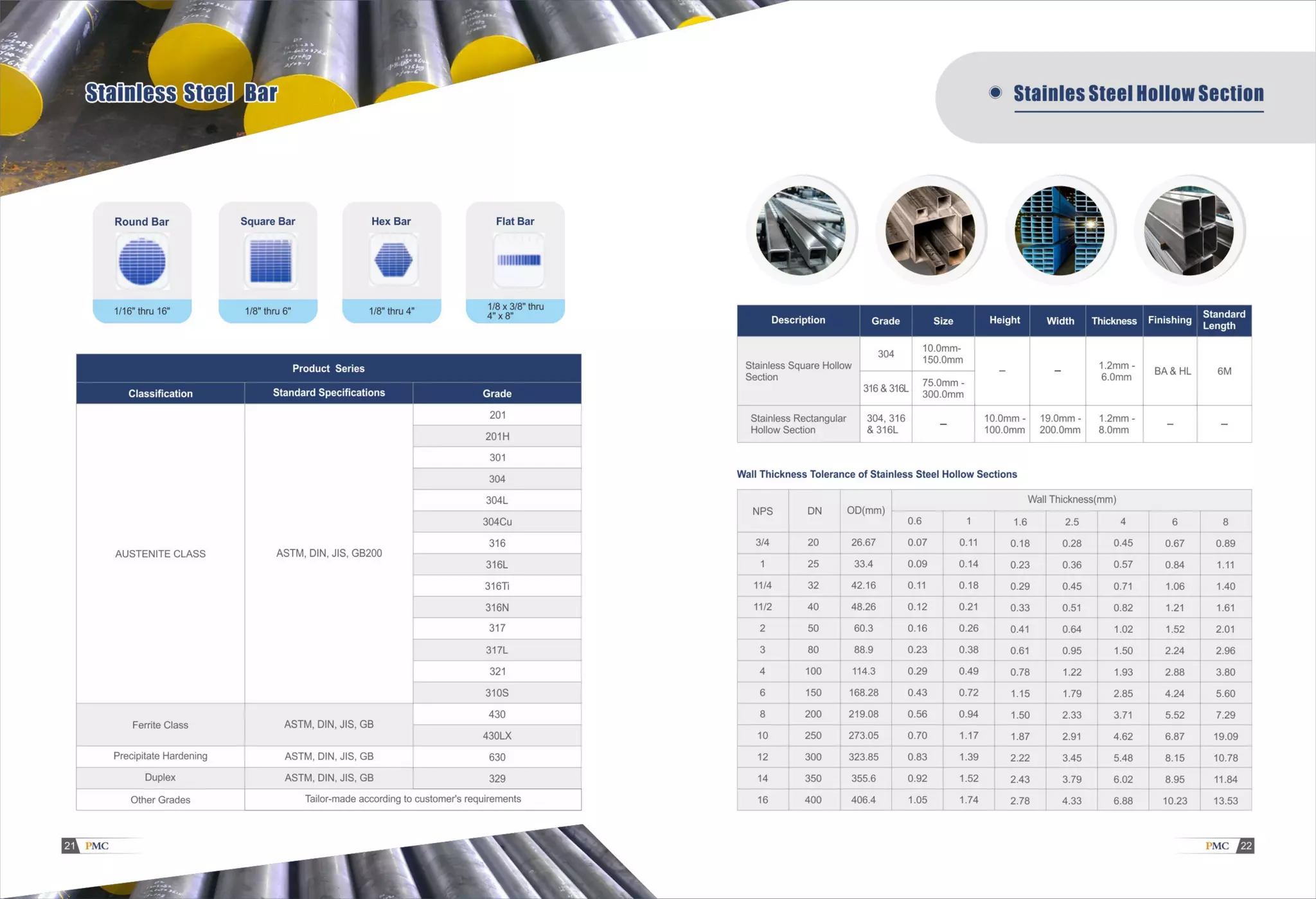 PMC Stainless Steel Pipe Catalogue | PDF