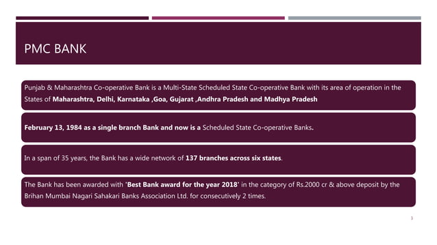 Pmc bank crisis | PPTX | Business Banking & Finance | Business