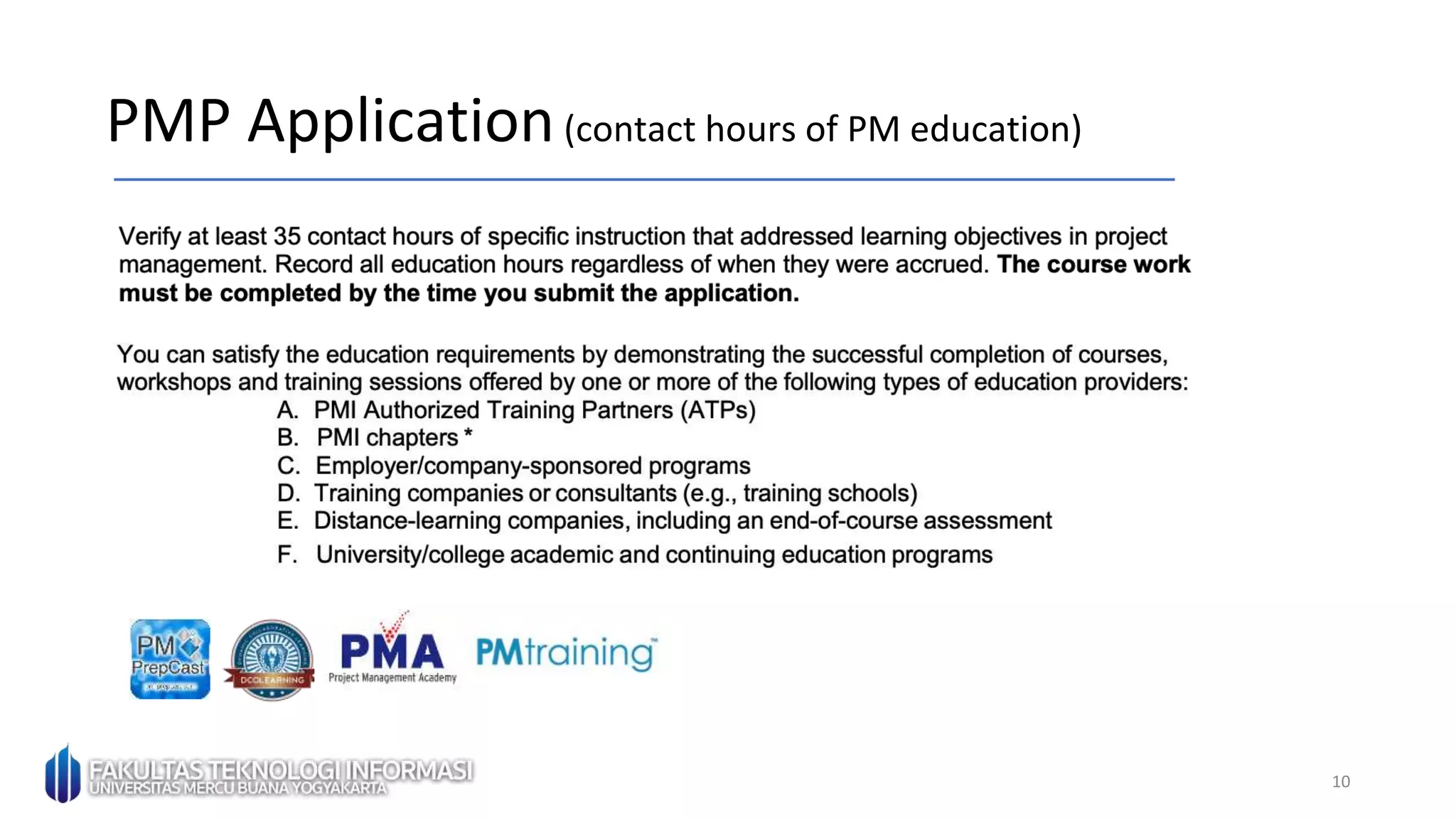 PMP Certification Preparation | PPTX