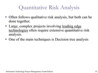 presentation project risk management description | PPT