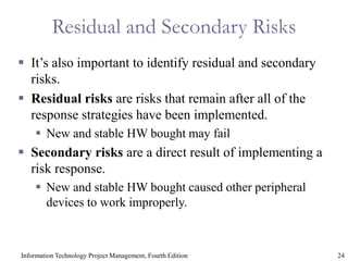 presentation project risk management description | PPT