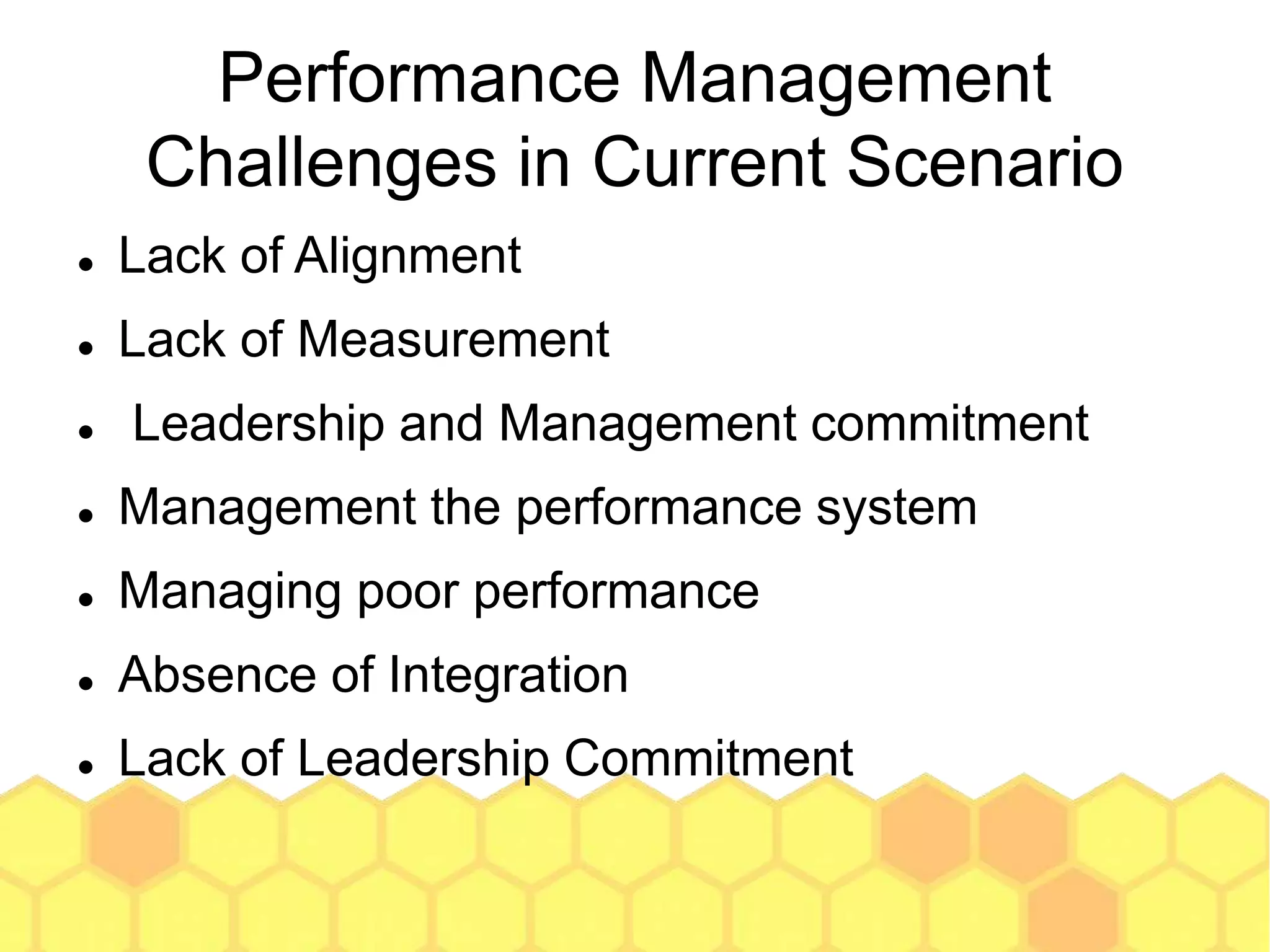 Challenges of Performance Management System | PPTX