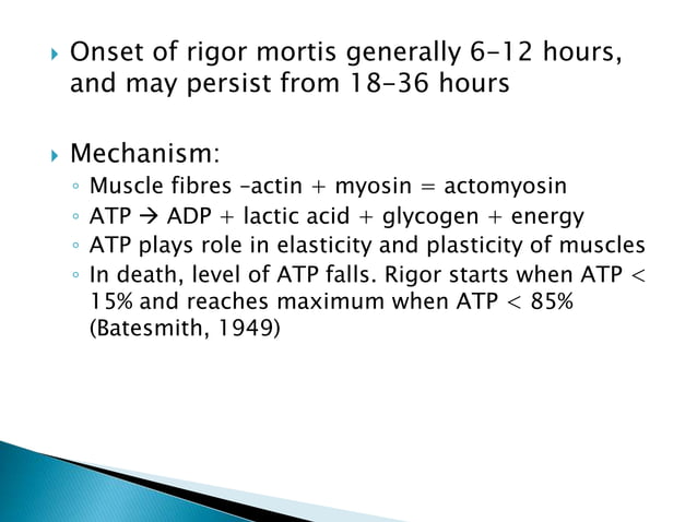 Post mortem changes | PPTX