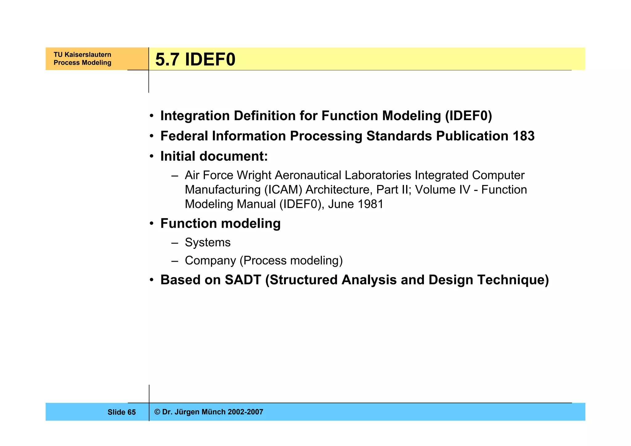 IDEF0 and Software Process Engineering Model | PPT