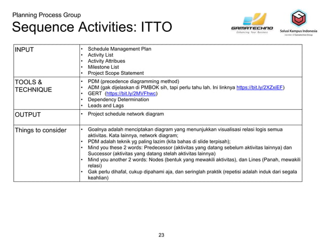 PMBOK 6 Summary: Module 2 (Planning Processes) | PPTX