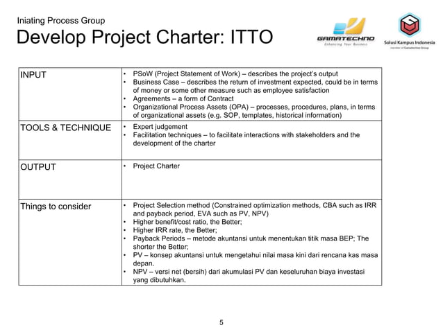 PMBOK 6 Summary: Module 2 (Planning Processes) | PPTX