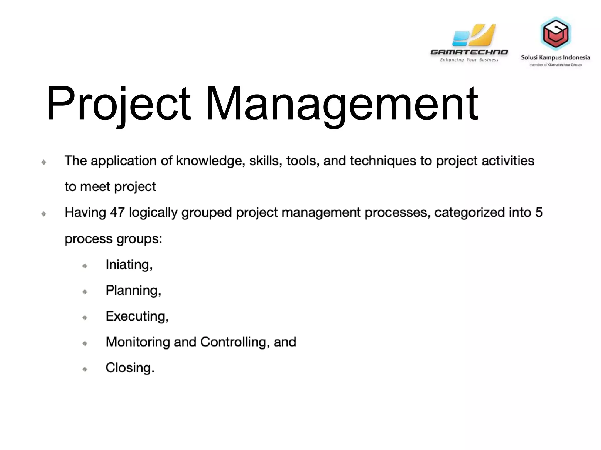 PMBOK 6 Summary: Module 1 (Introduction and Initiating Processes) | PPTX