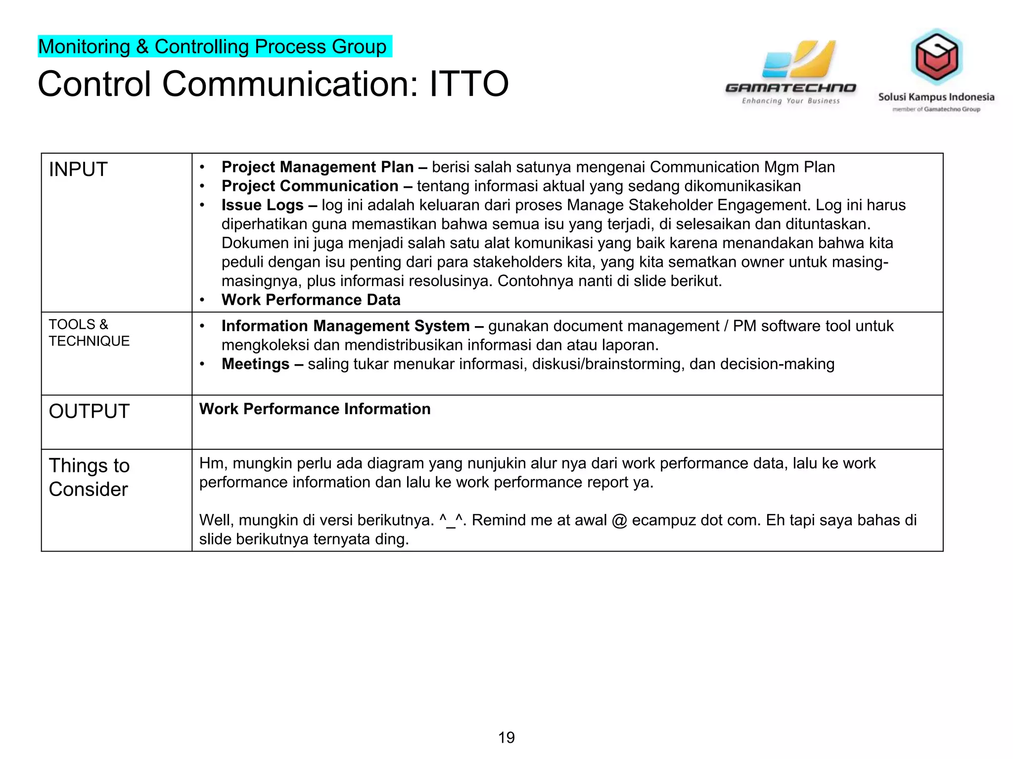 PMBOK 6 Summary: Module 4 (Monitoring and Controlling Processes) | PPTX