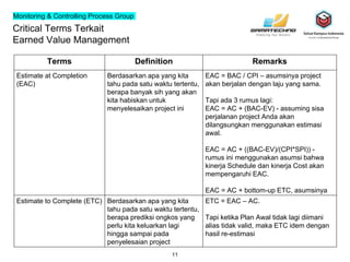 PMBOK 6 Summary: Module 4 (Monitoring and Controlling Processes) | PPTX