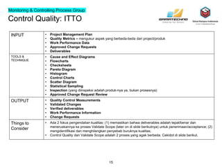 PMBOK 6 Summary: Module 4 (Monitoring and Controlling Processes) | PPTX