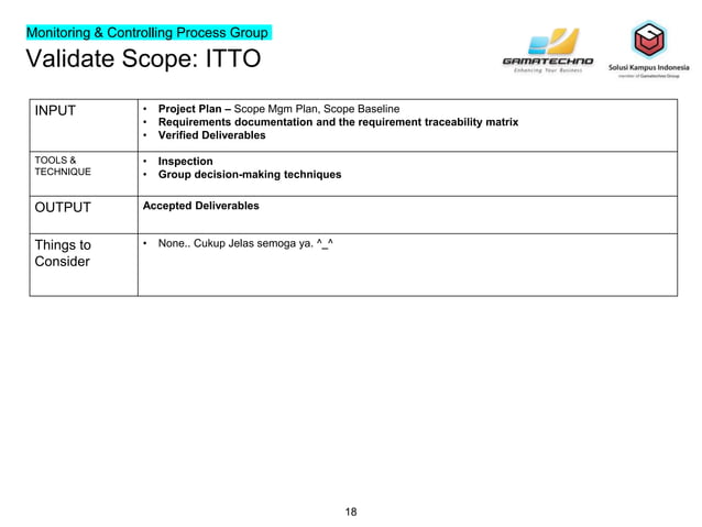 PMBOK 6 Summary: Module 4 (Monitoring and Controlling Processes) | PPTX