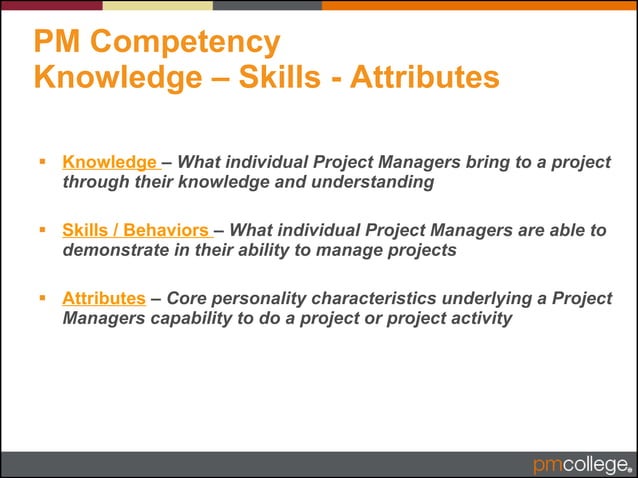 Project Manager Competency Overview | PPT Project Manager Competency Overview | PPT