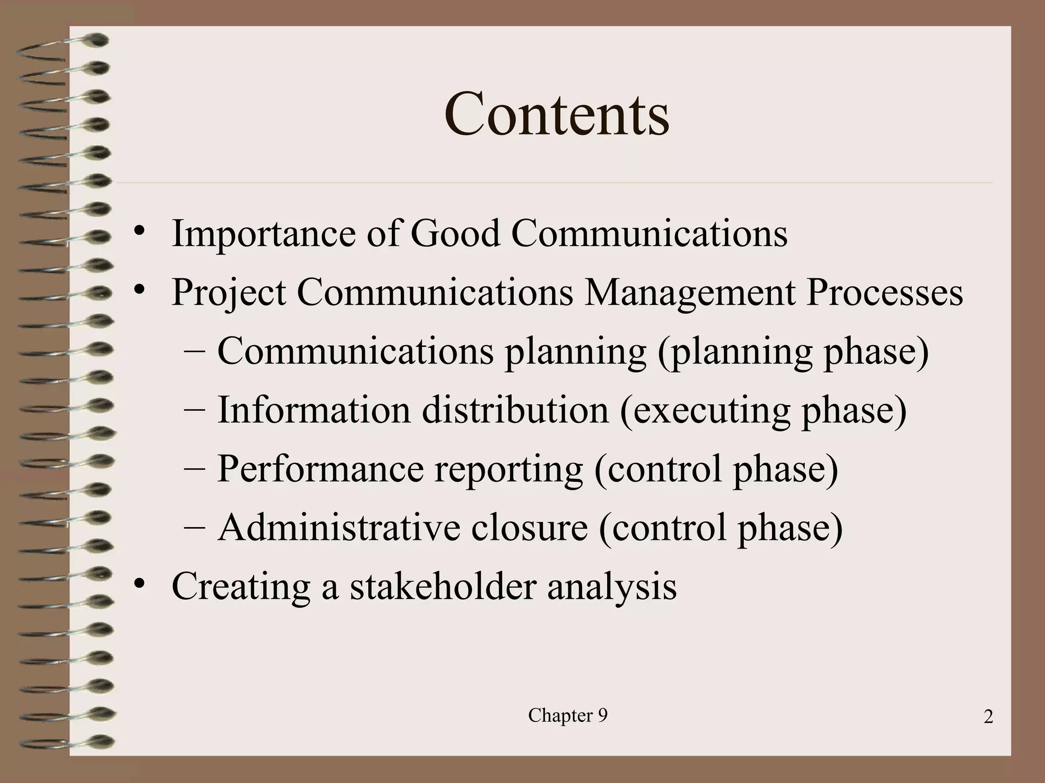 Project management communication | PPT